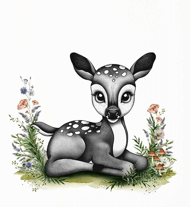 Woodland Animal Kids Nursery Wall Art Prints | Little Kiddo