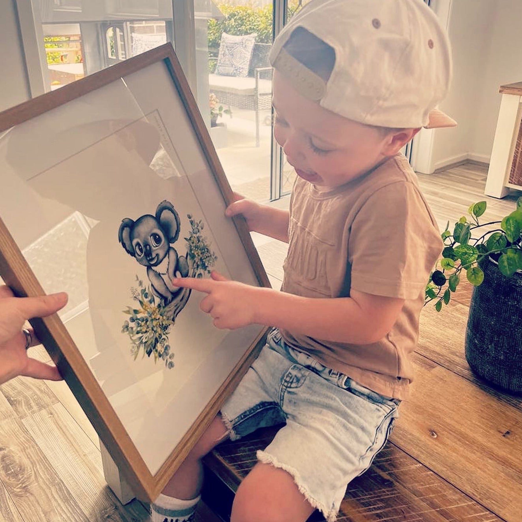 Baby Koala Nursery Kids Wall Art Print | Little Kiddo